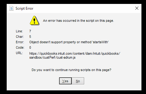 Fix QuickBooks Script Errors When Opening, Importing