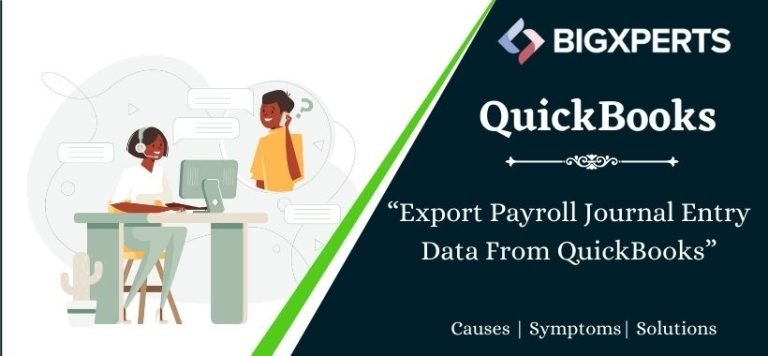 How to Export Payroll Journal Entry Data From QuickBooks? [Guide]