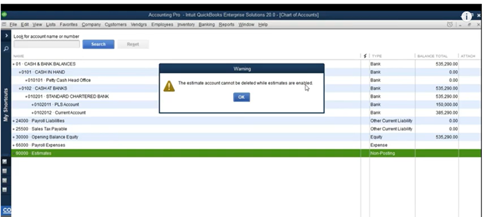 Setup Chart Of Accounts In QuickBooks Desktop - Bigxperts