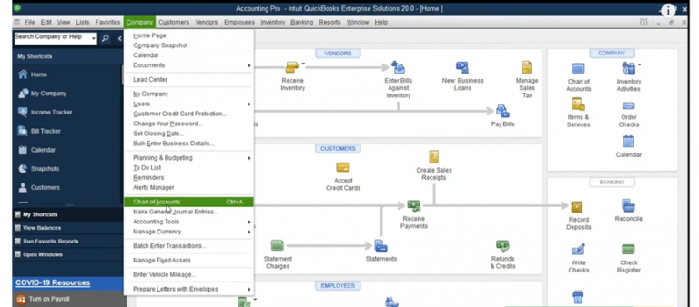 How to Setup Chart of Accounts in QuickBooks Desktop