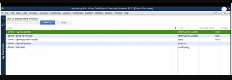 Setup Chart of Accounts in QuickBooks Desktop - Bigxperts